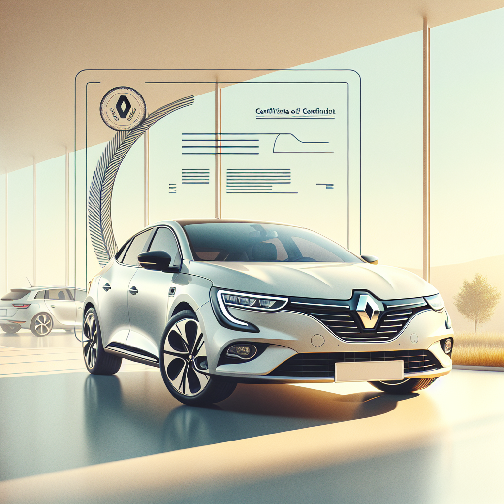 The Renault certificate of conformity